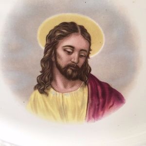 Kitchen | Antique Vtg Jesus Religious Serving Tray Platter | Poshmark